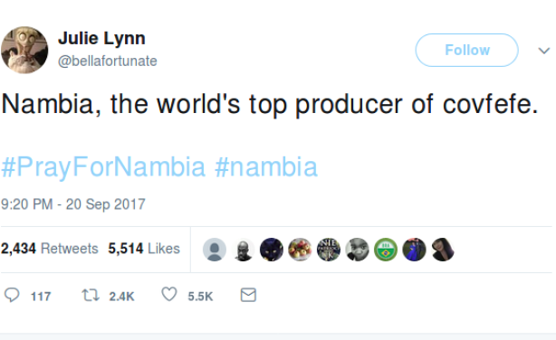 From Covfefe to Nambia, Trump Keeps Inventing - allAfrica.com