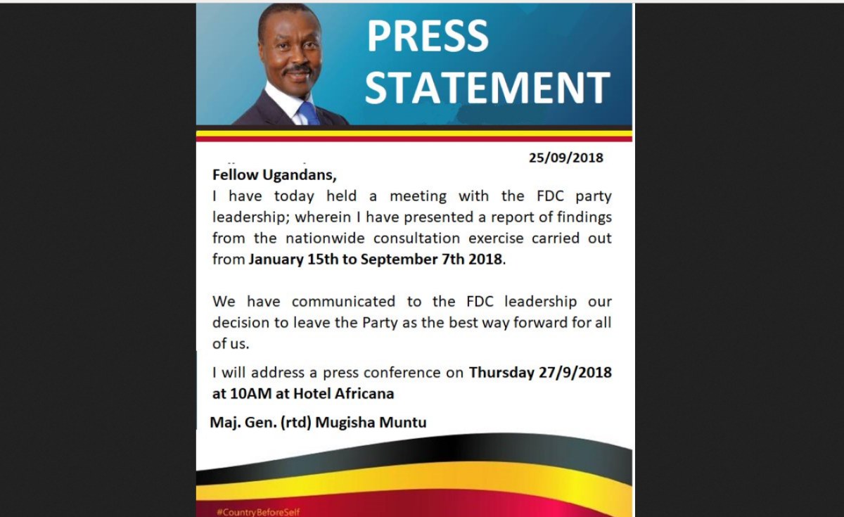 Uganda: Who is Major General Mugisha Muntu? - allAfrica.com
