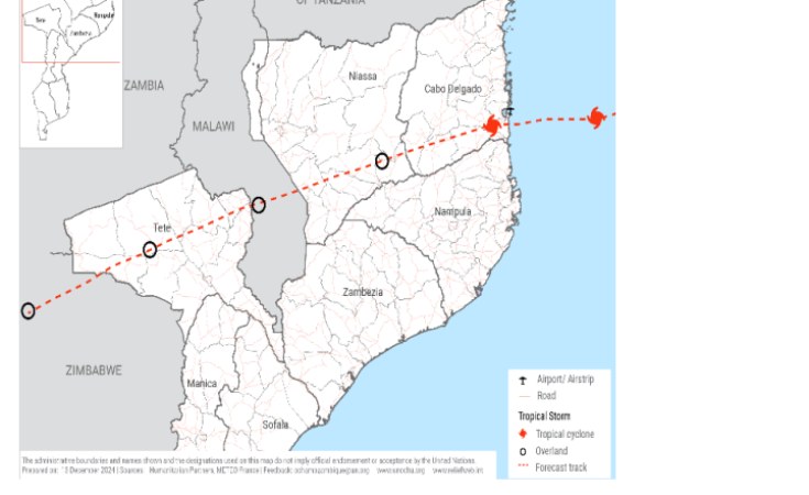 Southern Africa: Tropical Cyclone Chido - Flash Update No. 1, As of 13 ...